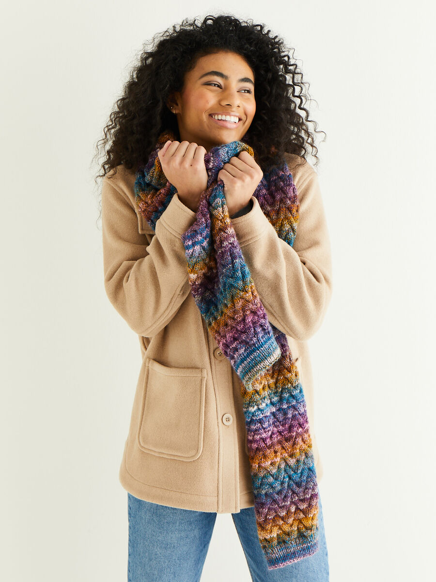 Textured Scarf in Sirdar Jewelspun | Sirdar