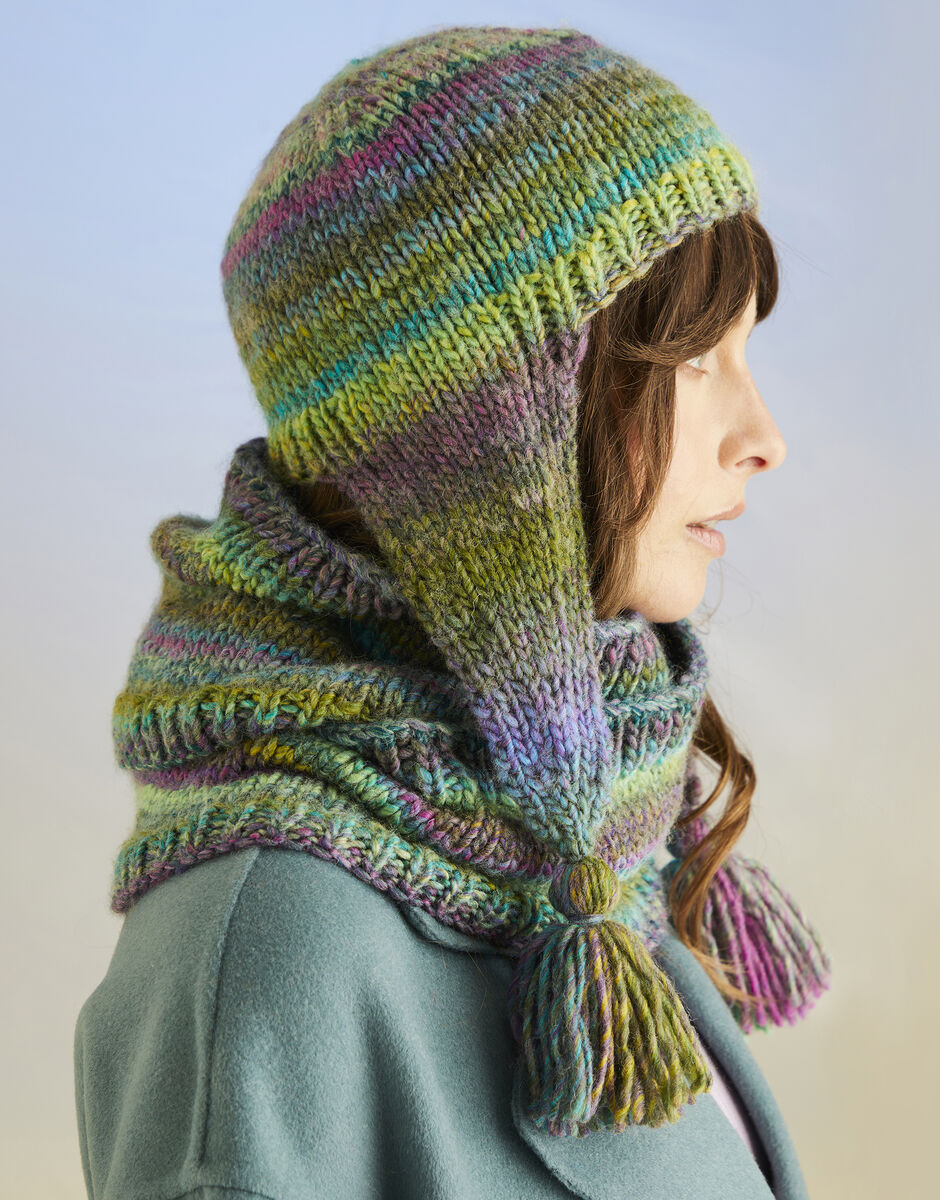 Anemone Hat & Snood Knitting Pattern | Jewelspun With Wool Anemone Hat & Snood Knitting Pattern | Jewelspun With Wool