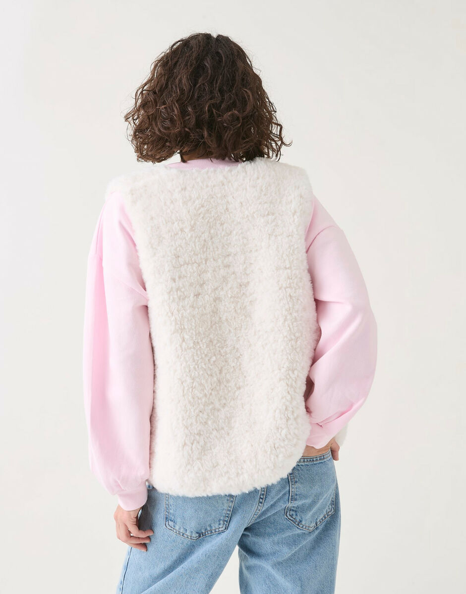 Cosy Gilet Knitting Pattern In Sirdar Alpine Fur Effect | Sirdar